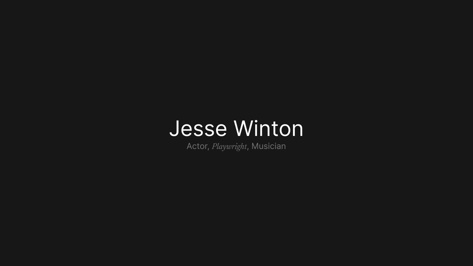 Jesse Winton